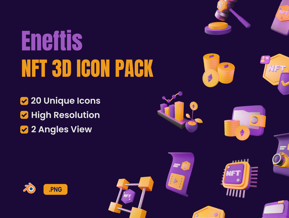 3D NFT Icon Pack