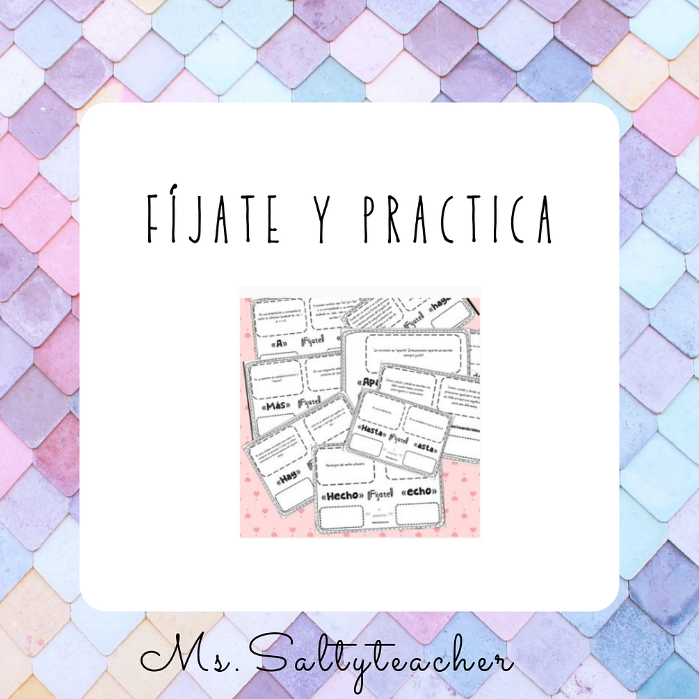 Fíjate y practica