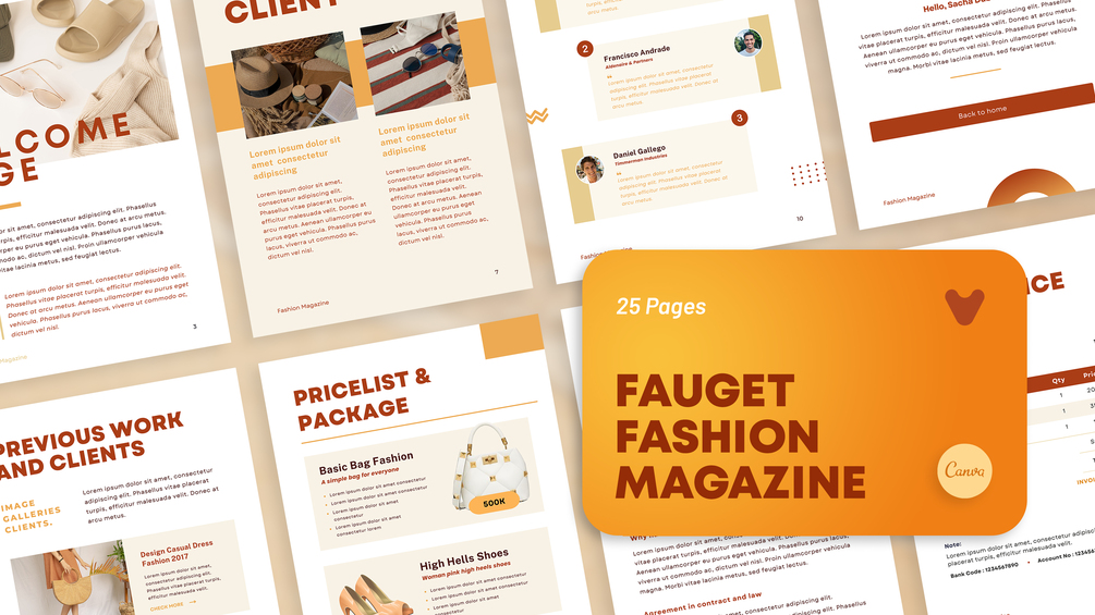 Fauget Fashion Magazine Template