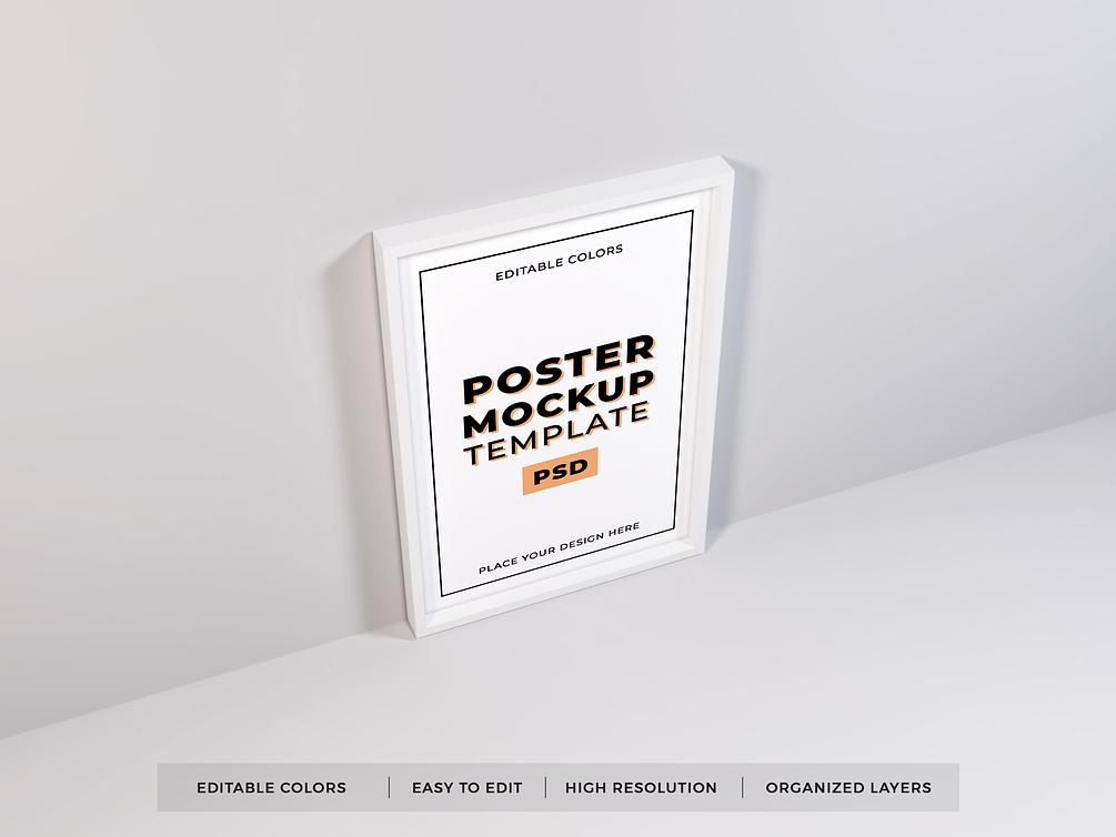 Portrait Poster Mockup Vol 14