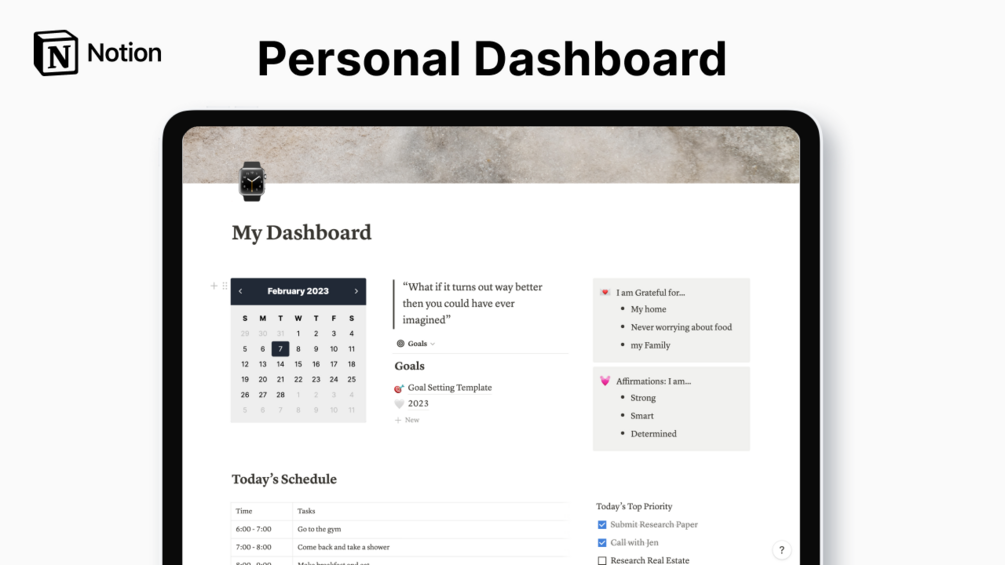 Personal Dashboard