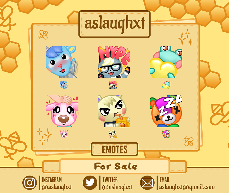 Animal Crossing Villagers Twitch Emotes