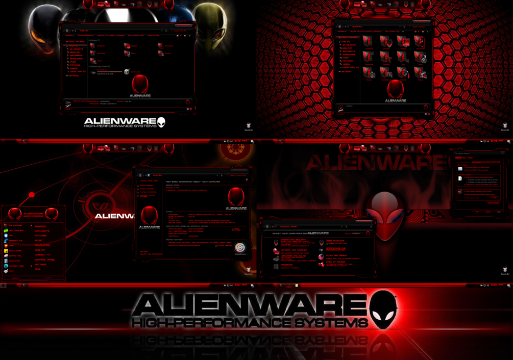 Alienware Red Premium SkinPack