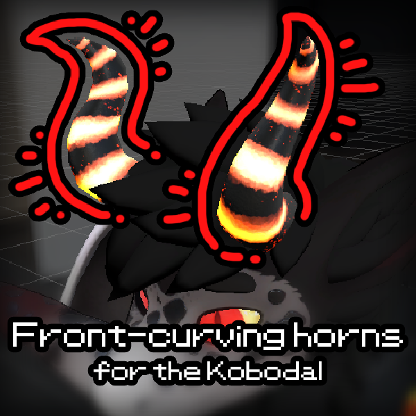 Kobodal front curved horns
