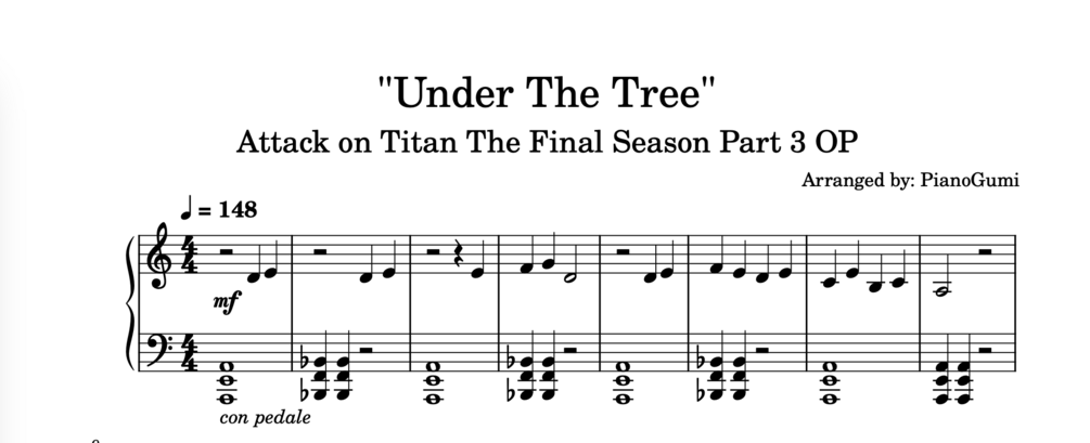 Attack On Titan Final Season Part 3 Op Under The Tree