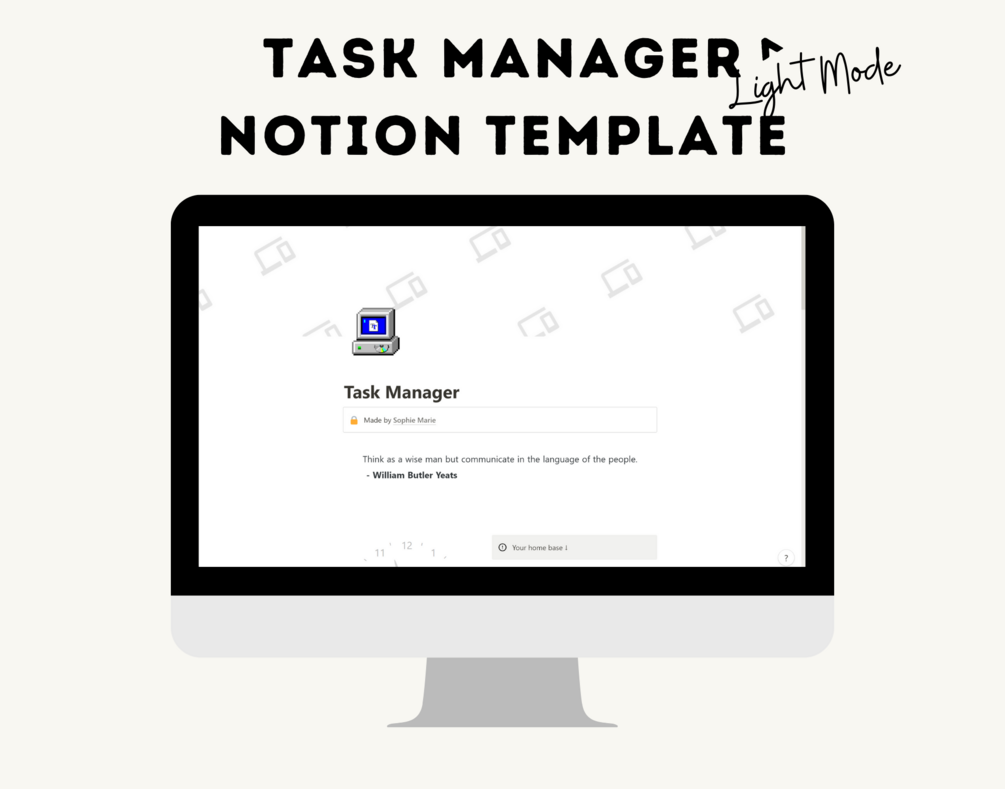Task Manager Notion Template