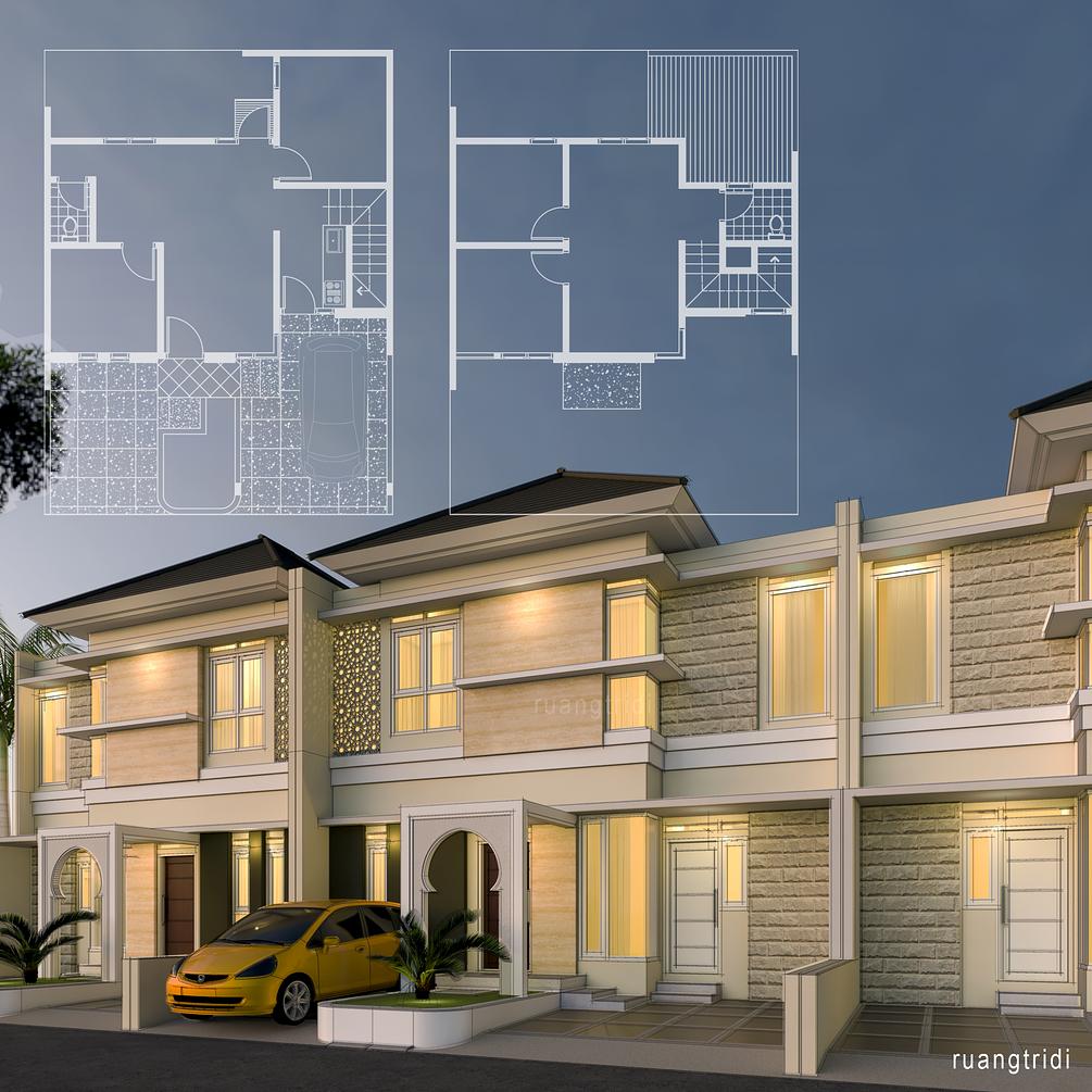 Sketchup 3D Model Fasade with Vray Render
