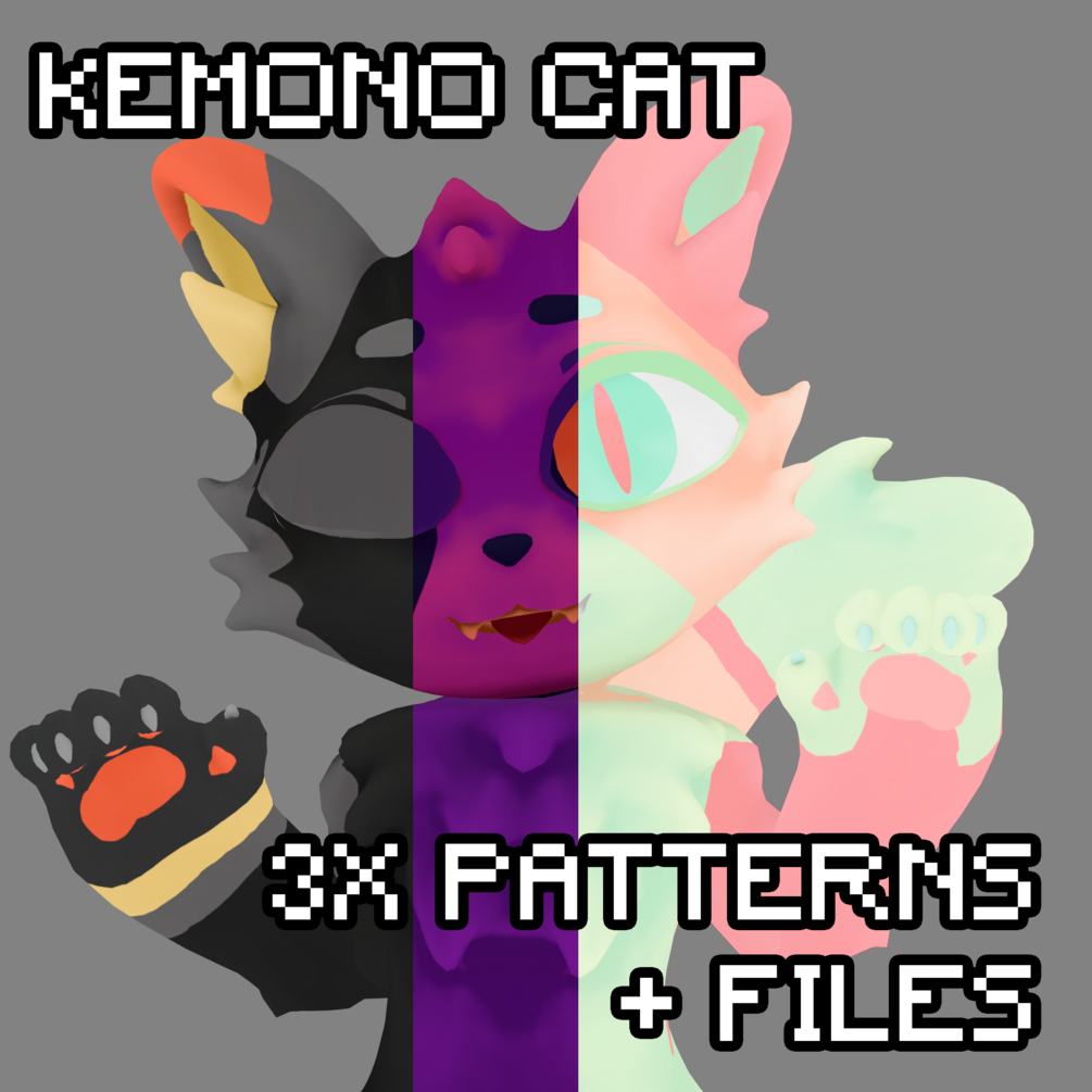 VRChat Kemono Cat Furry Avatar