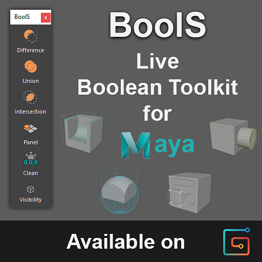BoolS - Live Boolean Toolkit for Maya