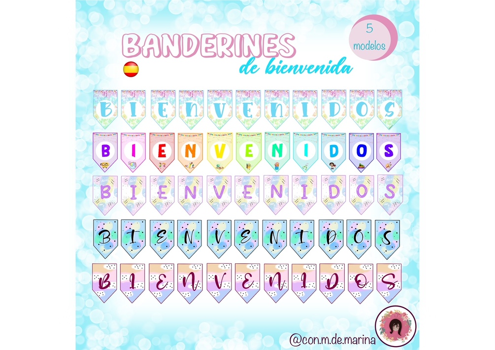 Banderines de bienvenida