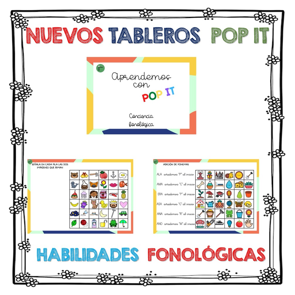 NUEVO CUADERNO POP IT HABILIDADES FONOLÓGICAS 133 PAG.