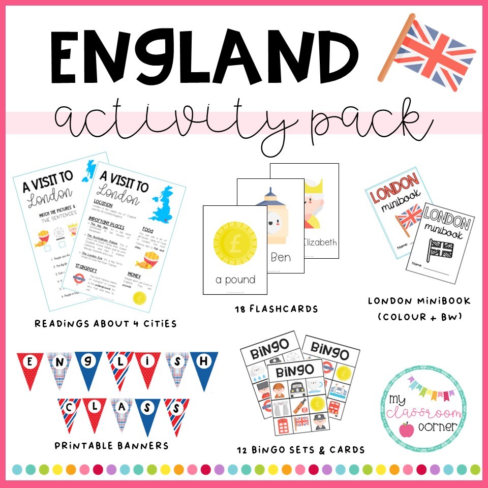 ENGLAND activity pack