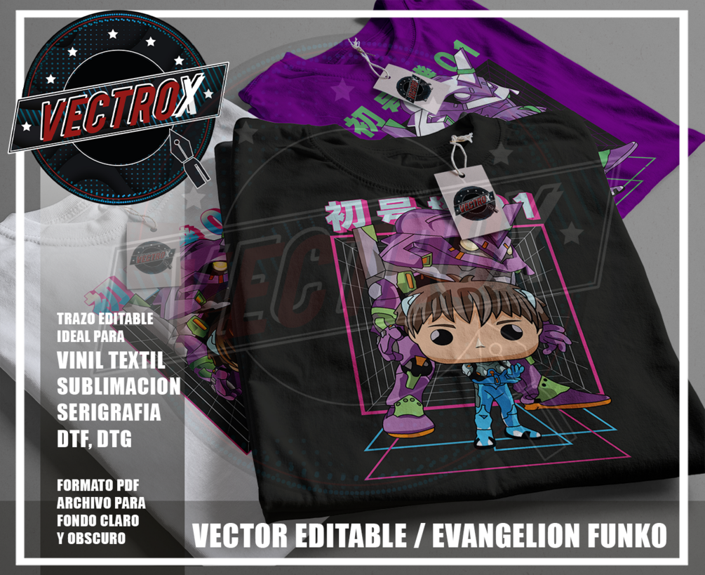 Vector Editable - Evangelion Funko
