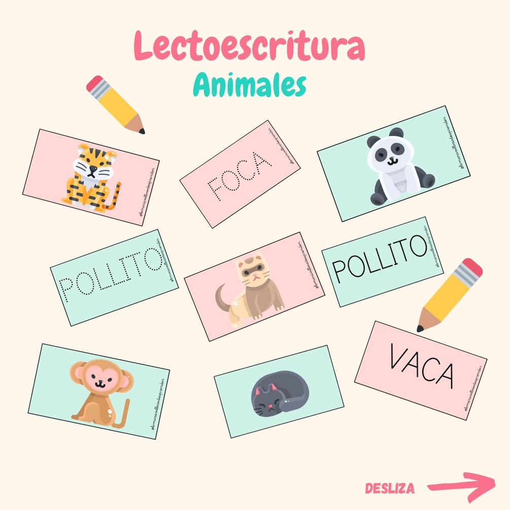 Lectoescritura animales