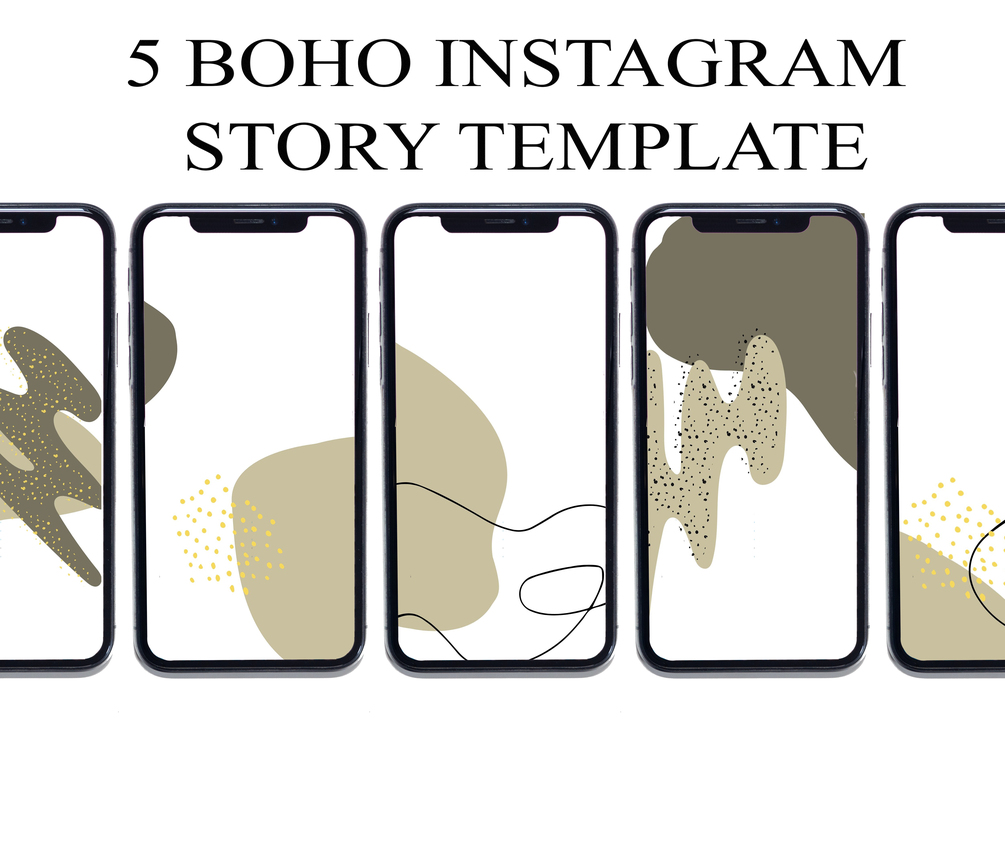 5 Boho instagram template