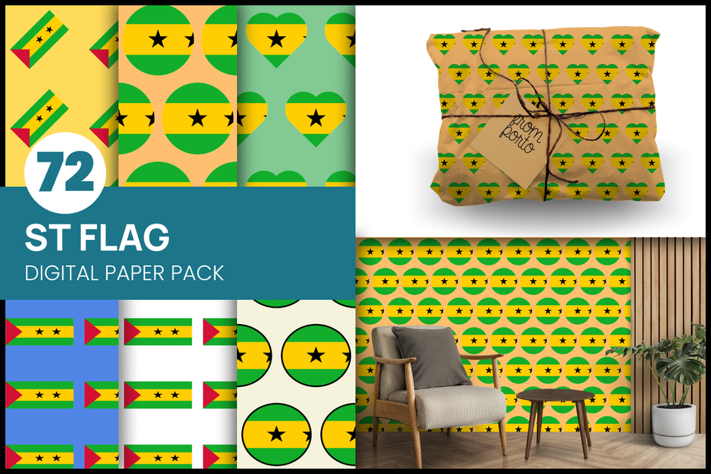 ST Flag Seamless Patterns