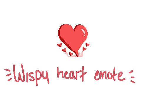 Wispy heart emote