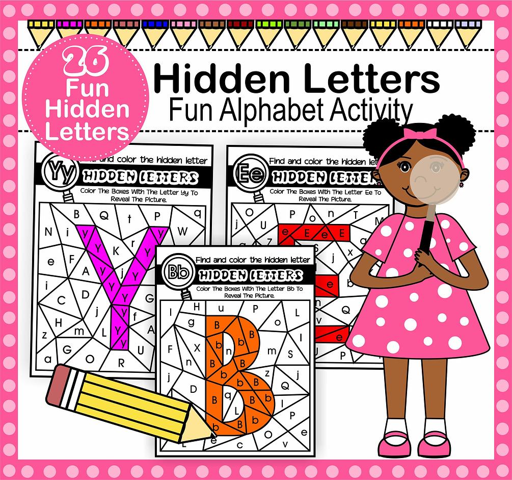 Hidden Letter Alphabet Activity Worksheet