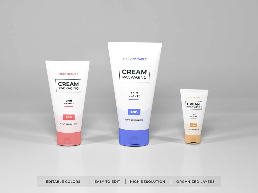 Cream Packaging Mockup Vol 11