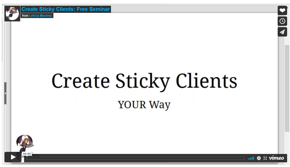 Create a Client Culture that Makes Loyal (sticky!) clients. Your way.