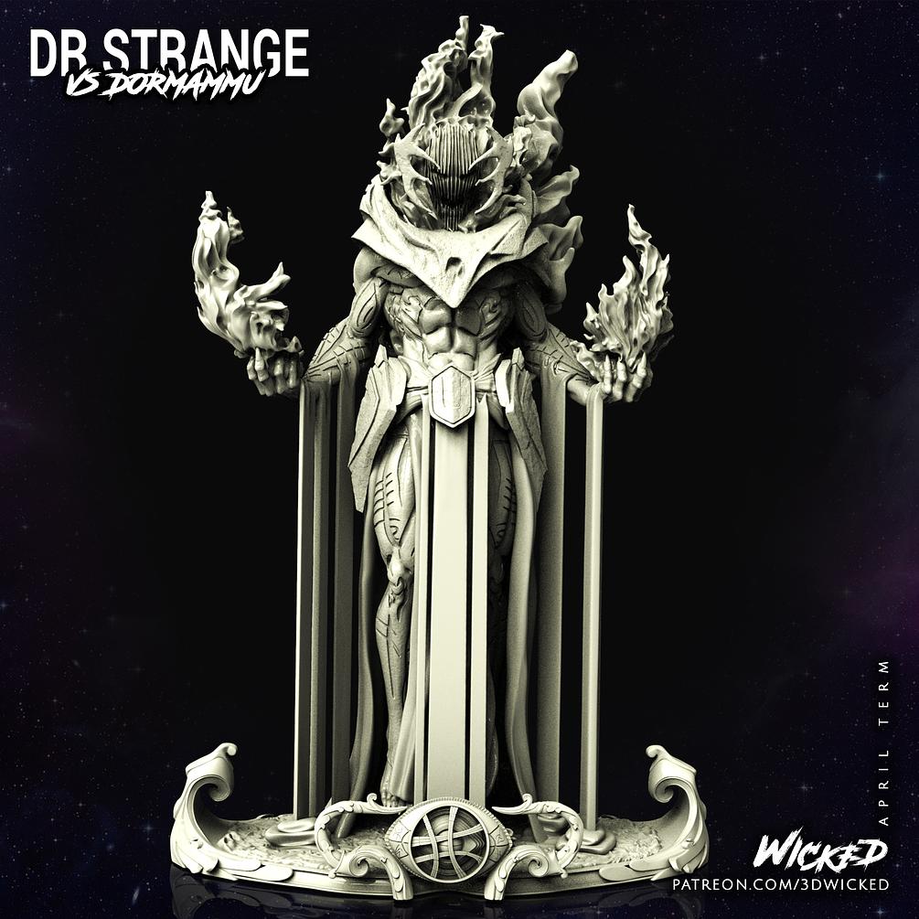 Wicked Marvel Dormammu Sculpture: STLs ready for printing