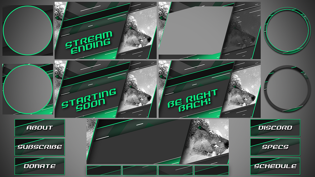 WOLF a FREE Twitch Overlay Pack for OBS