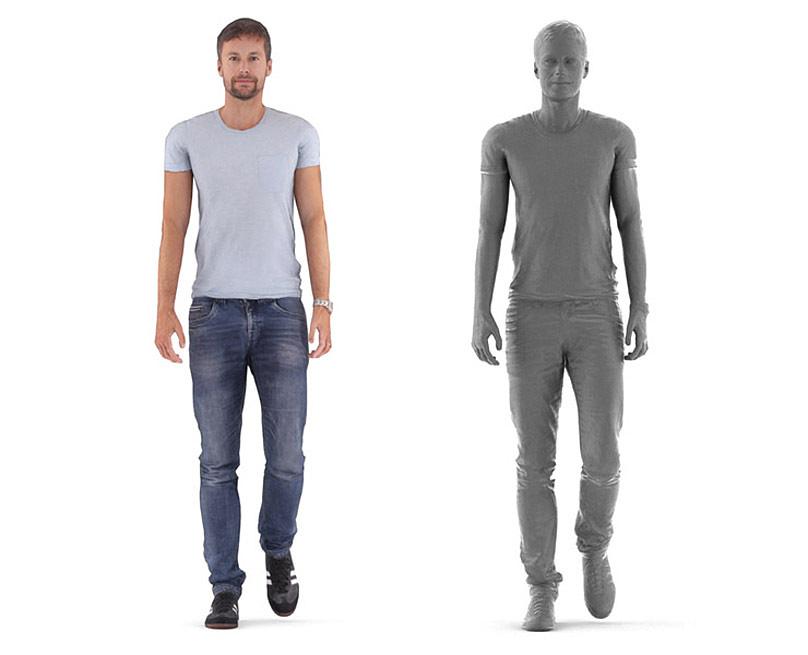 Nathan Animated 003 – Animated Walking 3D Man