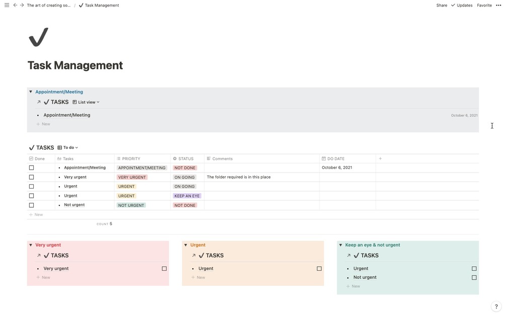 Simple Task Management