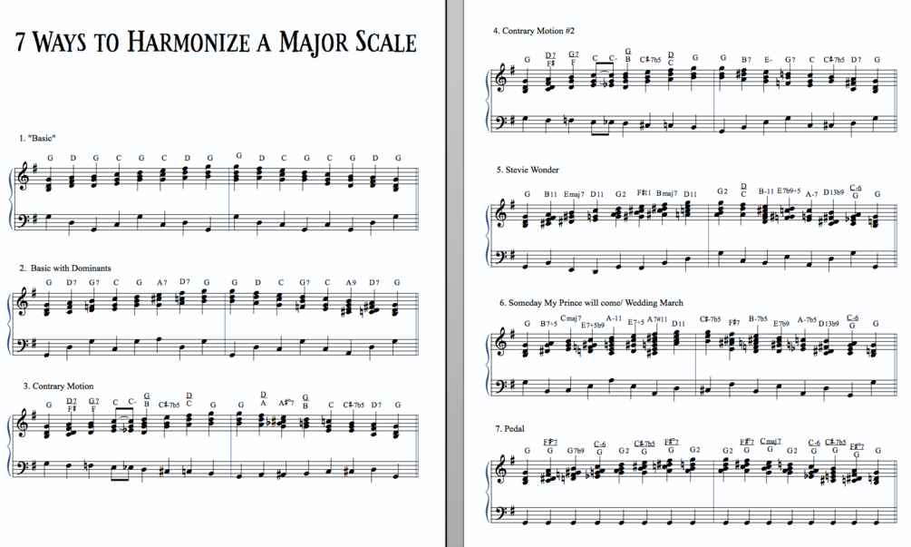 7 'Dope' Major Scale + 5 Arpeggio Harmonizations + Twinkle Bundle