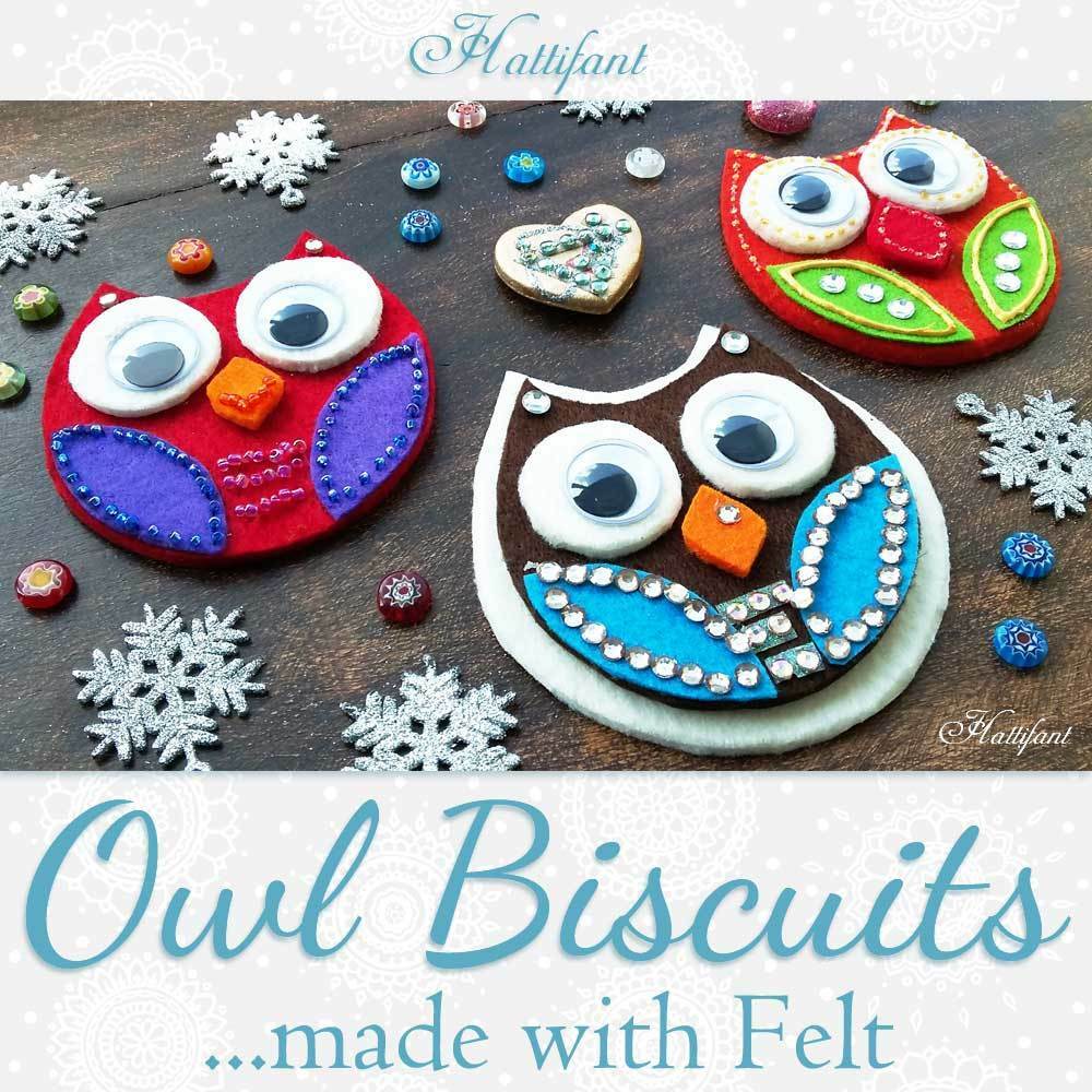 OWL Biscuit FELT Template - Printable