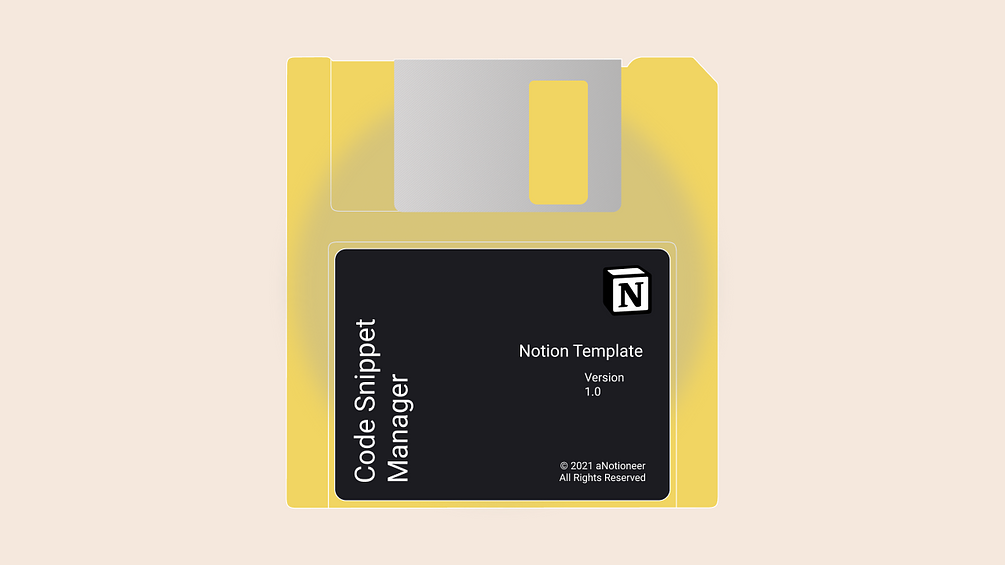 Code Snippets Manager Notion Template