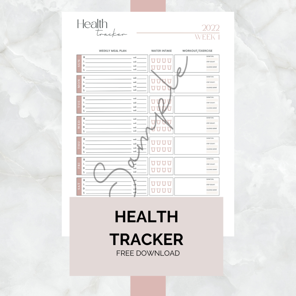 Health Tracker Sheets