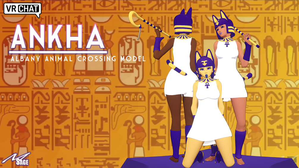 [VRChat Avatar] Albany - Ankha Animal Crossing (Quest Compatible)