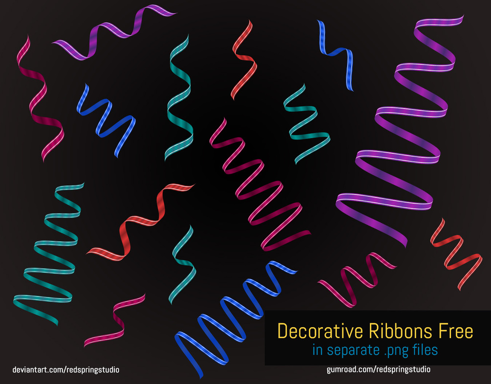 Beautiful decorative ribbons