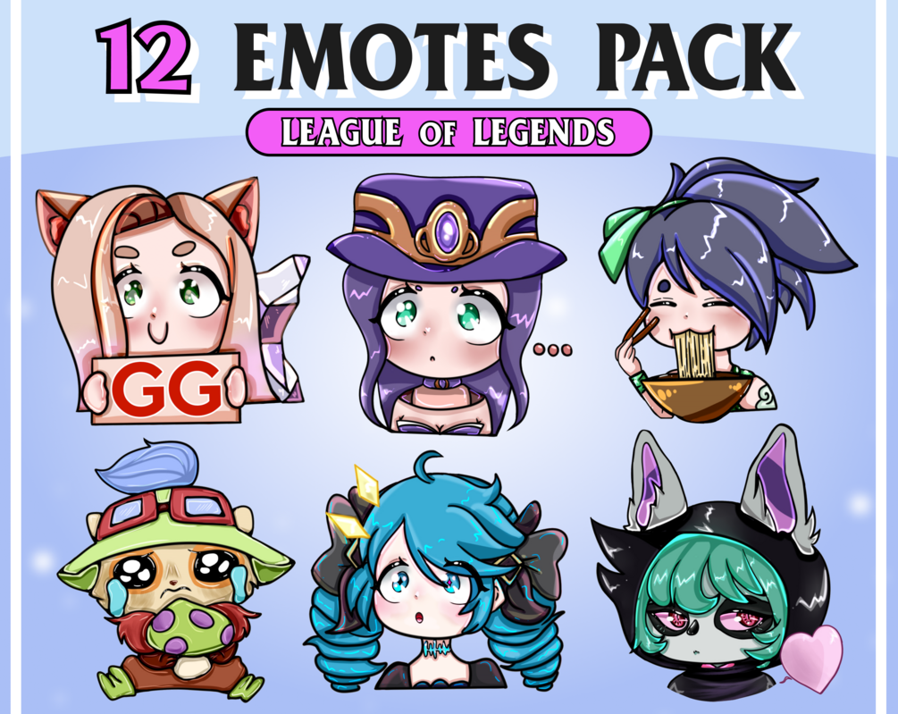 12x Twitch Emote from League of Legends