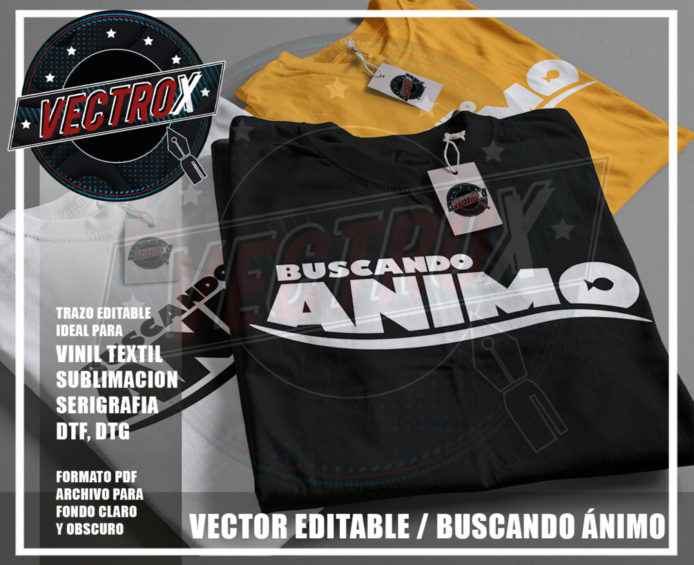 Vector Editable - Buscando Ánimo