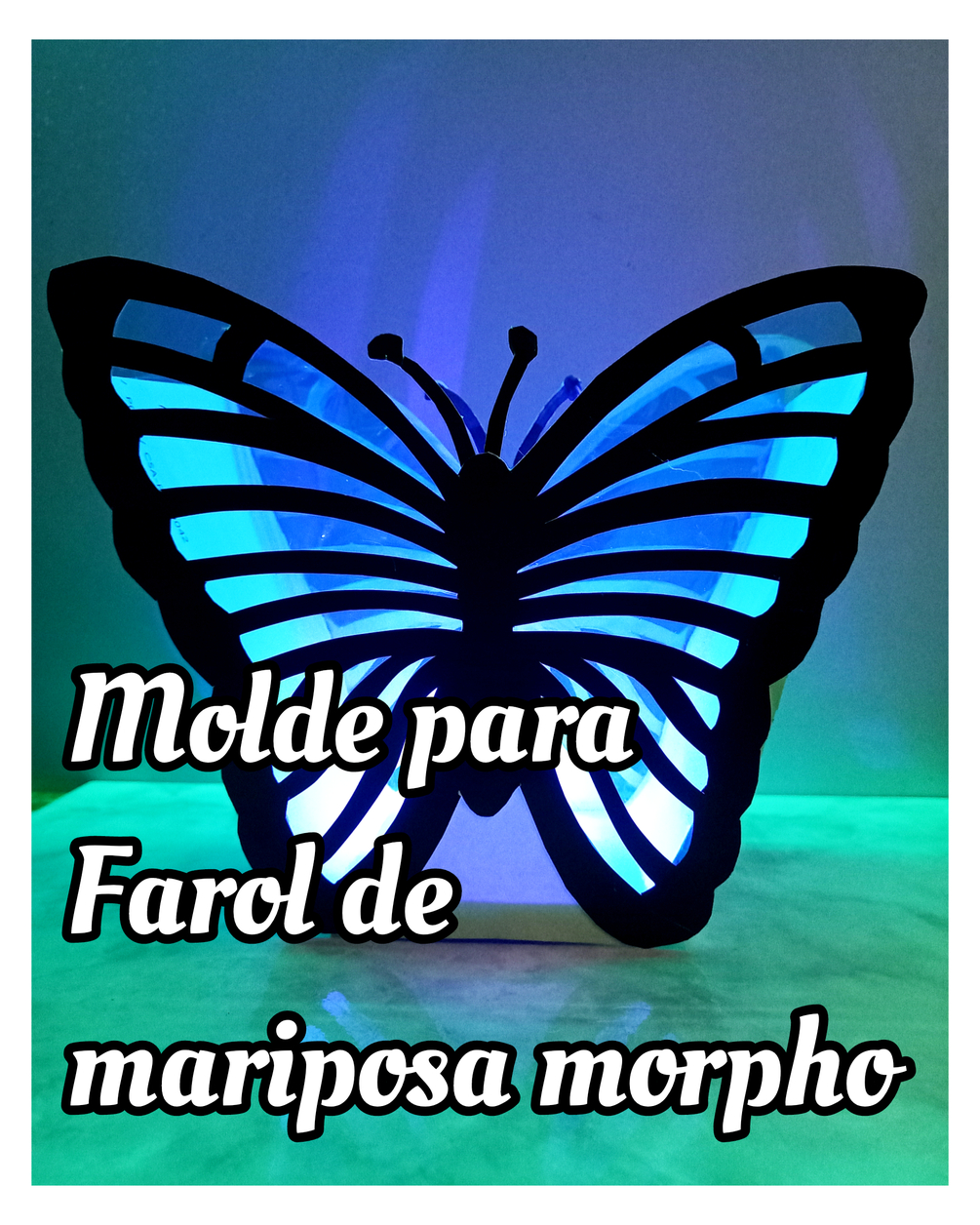 Molde Farol de Mariposa Morpho