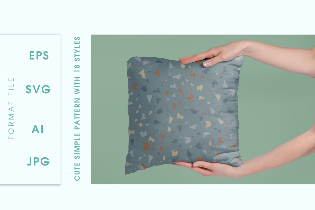 Cute simple pattern with 18 styles