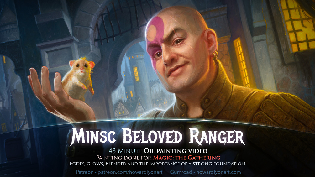 Minsc and Boo - Painting a Magic: the Gathering Card