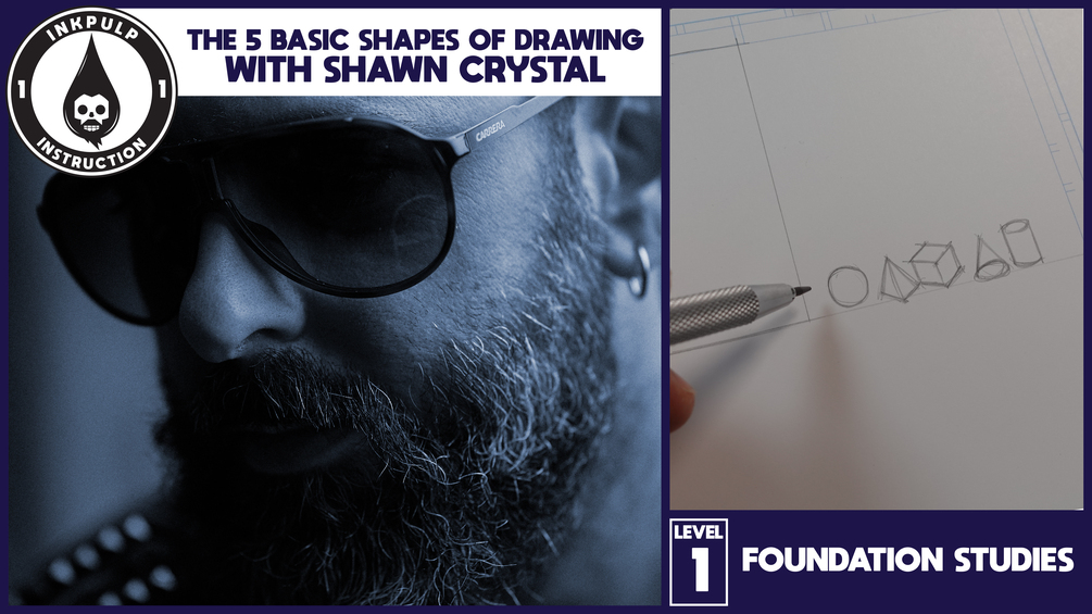INKPULP INSTRUCTION LEVEL 1: THE 5 BASIC SHAPES OF DRAWING, WITH SHAWN ...