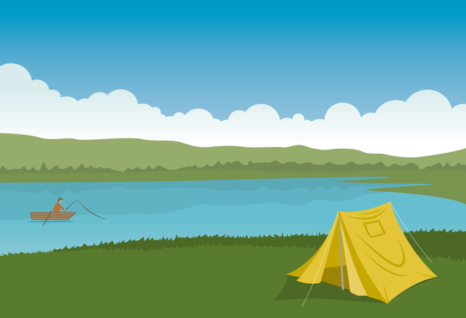 The Great Outdoors Vector Landscape