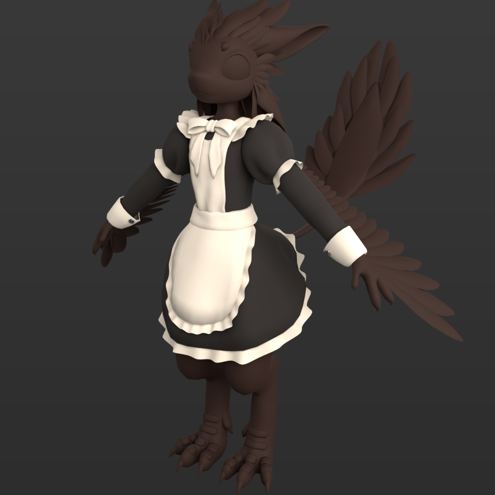 Maid dress for Da'vali VRChat