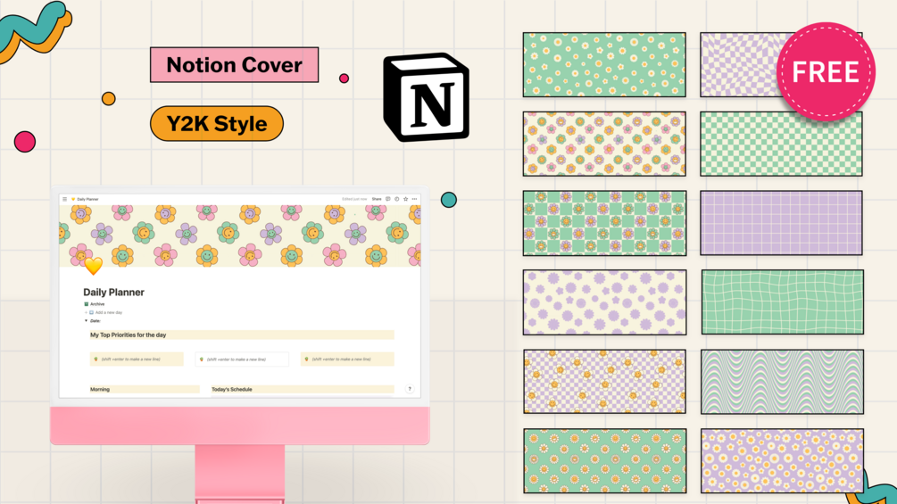 Notion Cover Y2k Style