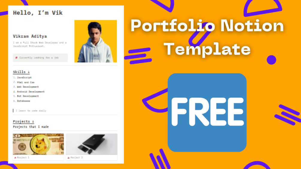 Portfolio Notion Template