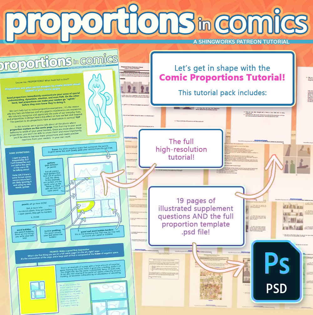 Comic Proportions tutorial pack