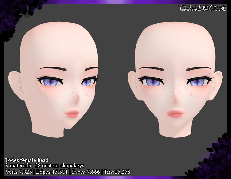 Free scratch female head(Luna)