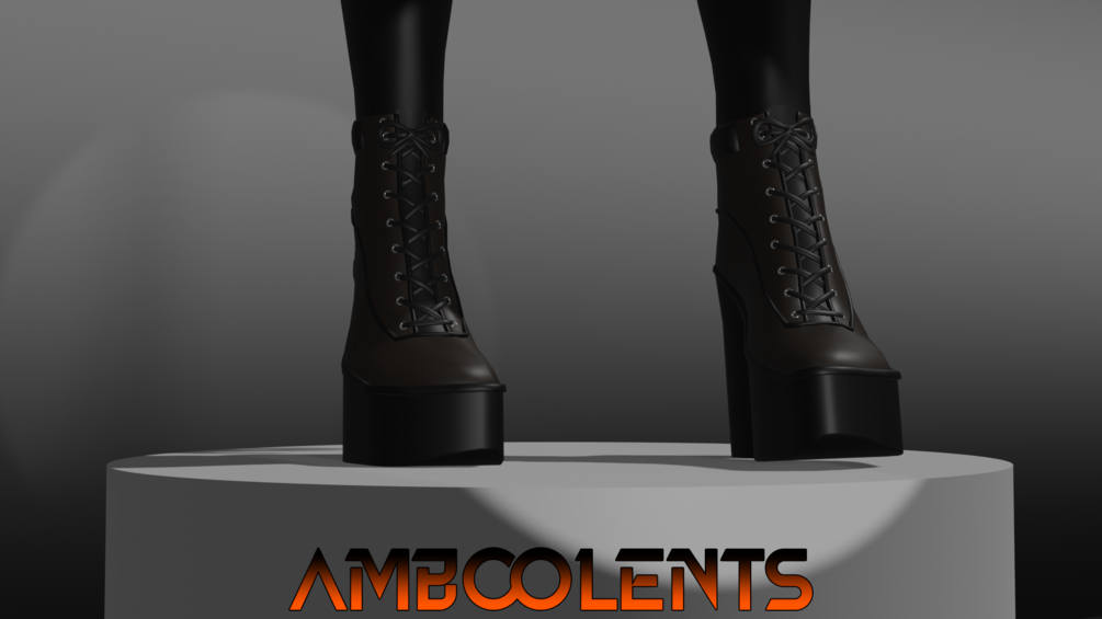 Heeled Combat Boots