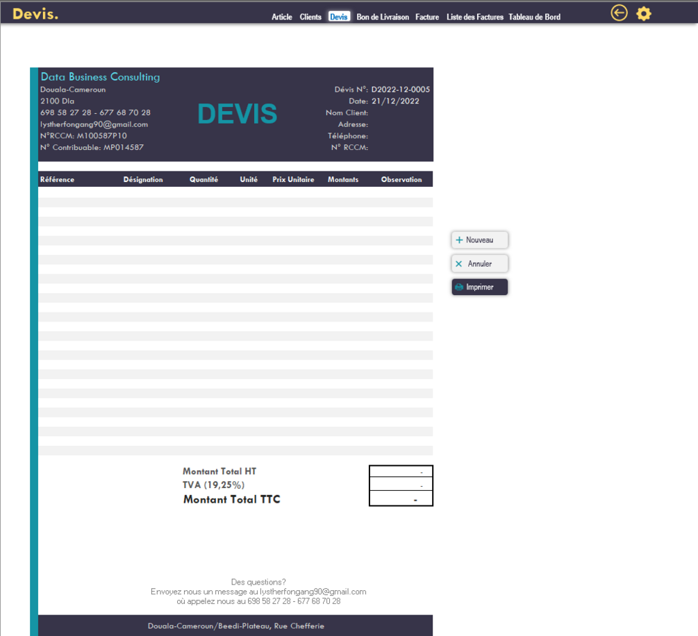 Mon Dévis Automatique