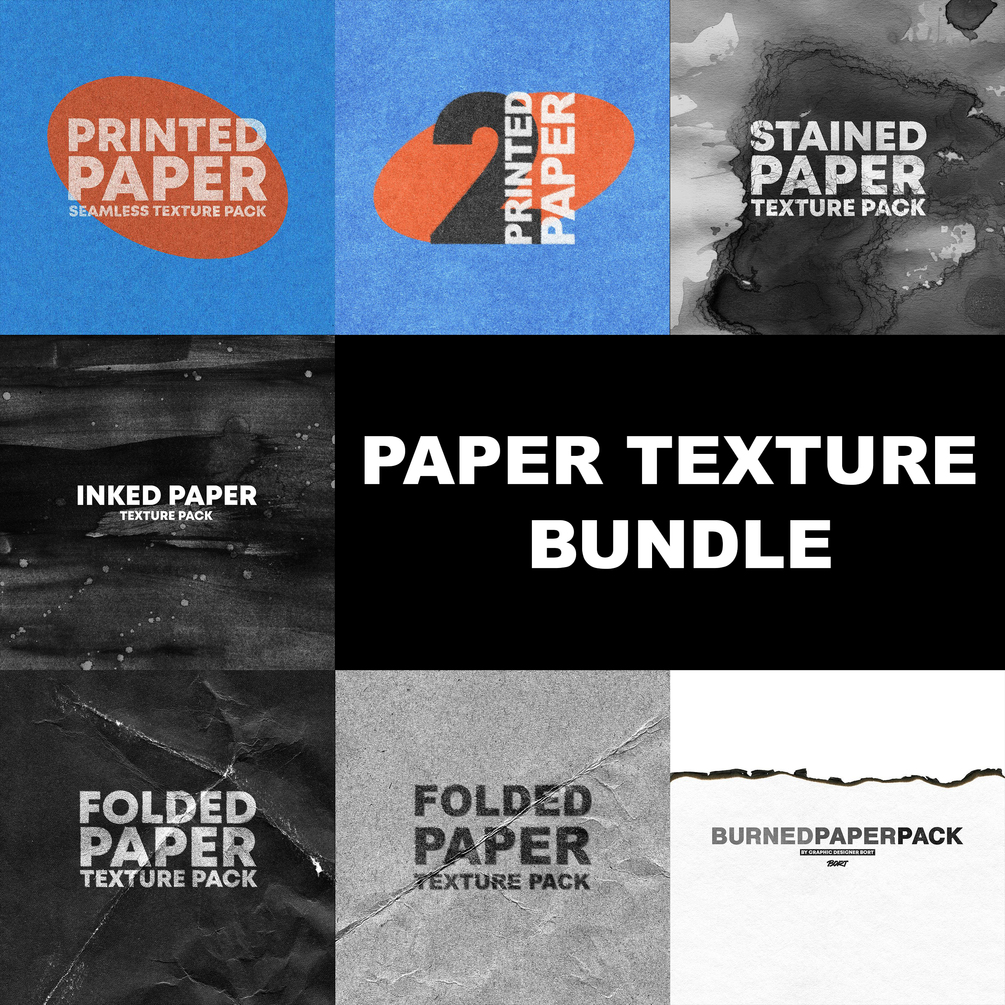 Paper Texture Bundle (7 texture packs with 40% discount! )