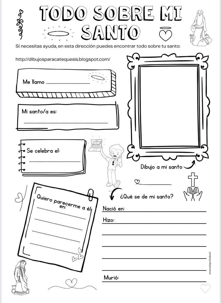 FICHA: TODO SOBRE MI SANTO